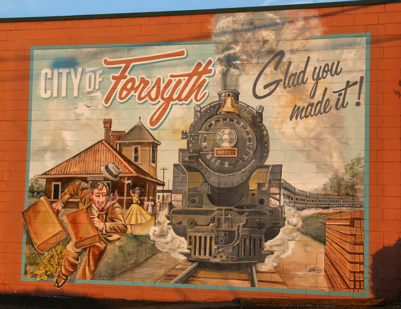 Glad You Made It! Welcome To Forsyth Mural - City of Forsyth